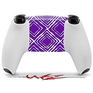 WraptorSkinz Skin Wrap compatible with Sony PS5 DualSense Controller Wavey Purple (CONTROLLER NOT INCLUDED)