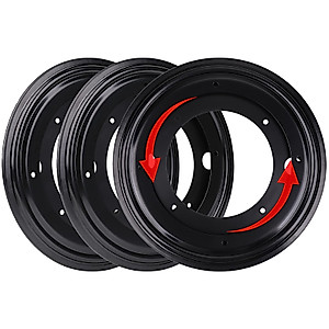 3Pack 8 Inch Lazy Susan Hardware 5/16”Thick Heavy Duty Lazy Susan Turntable Rotating Ball Bearing Plate 700lbs Capacity Lazy Susan Swivel Base Plate for Serving Trays, Kitchen Cabinet, Craft