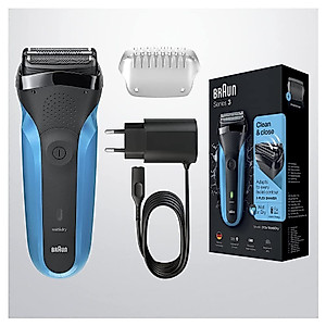 Braun Beard Detail Trimmer,Hair Clippers for Men,Cordless & Rechargeable,Mini Foil Shaver with Gillette ProGlide Razor,Silver,10pc and Electric Razor for Men, Series 3 310s,Rechargeable,Wet & Dry