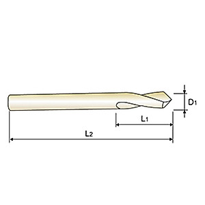 YG1 NC Spotting Drill 8% Cobalt HSS 1/4" 90 & 120 Degree 2 Pc Set CNC Machine