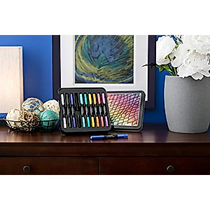 Crayola Pearlescent Cream Sticks & Case, Oil Pastel Alternative, Gift Set, 10 Count