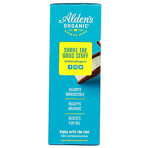 Aldens, Ice Cream Sandwich Vanilla Organic, 8 Count, 16 Fl Oz
