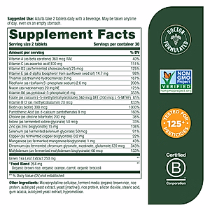 MegaFood Women's 55+ Advanced Multivitamin for Women - Doctor-Formulated with Choline, Vitamin D3, Vitamin B12, Biotin - Plus Real Food - Optimal Aging, - Vegetarian - 60 Tabs (30 Servings)