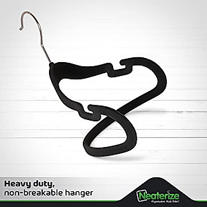 Clothes Baby Hangers for Closets - Unique Notches for Non Slip. Heavy-Duty Velvet Kids & Toddler Hangers for Closet | Ultra Thin Design for Space Saving. Ganchos De Ropa para Bebe (40 Pack Black)