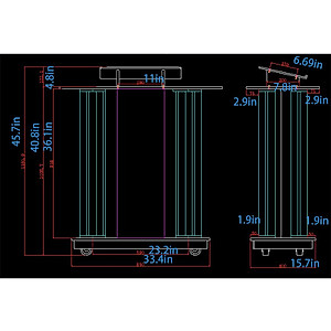 FKKFUCI Large Rolling Pulpit Acrylic Floor Podium with Casters, Luxury Reading Table Imported Portable Scrolling Pulpit Church Office Wedding Hotel,Clear
