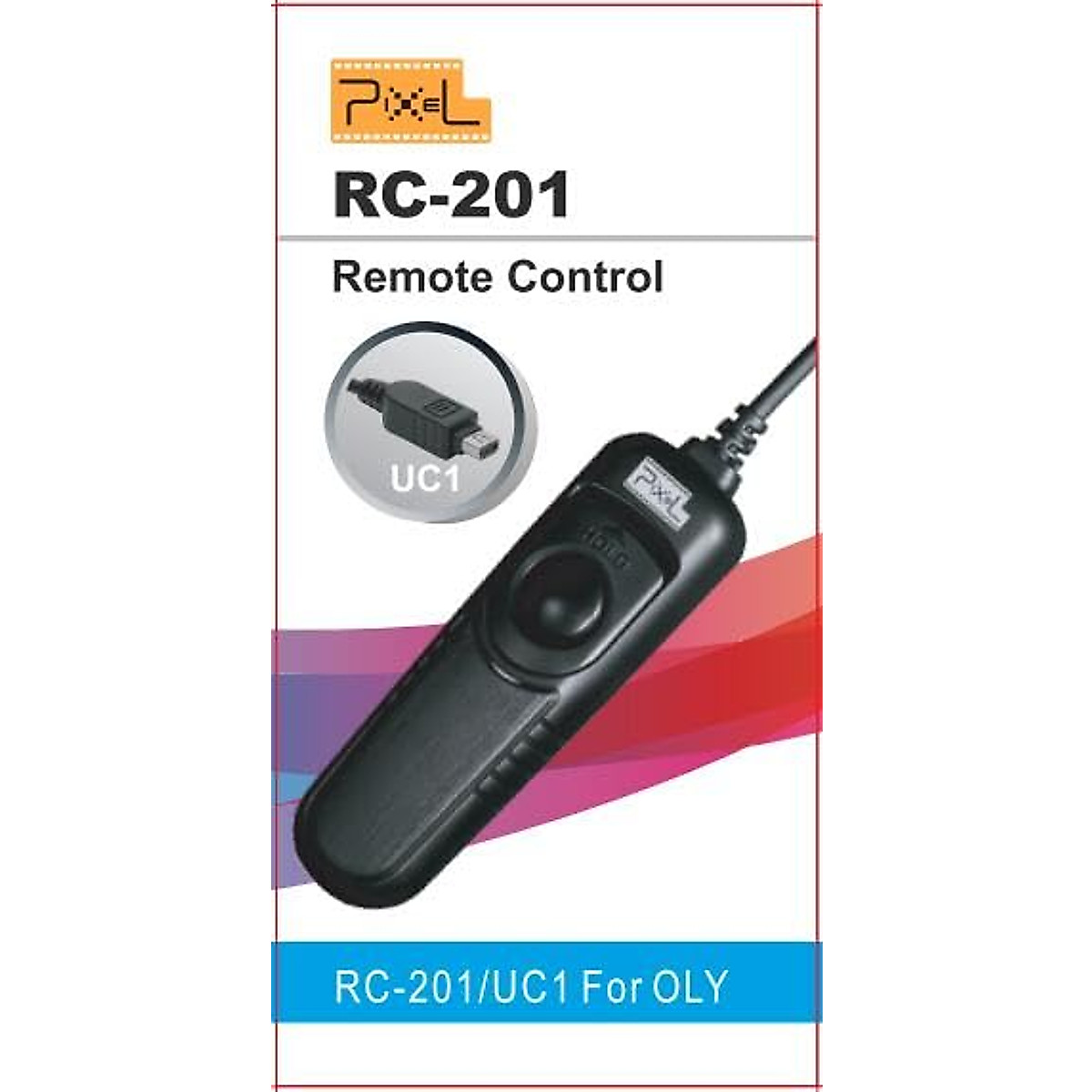 Pixel Camera Shutter Remote Control RC-201 UC1 Release Cord Compatible with Olympus E-M1, E-M5, E-M10, Pen-F, EPL8, EPL7, EPL6, EPL5, EPL3, EPL2, EP5, EP3, E400, E410, E420, E450, E510, E520, E550