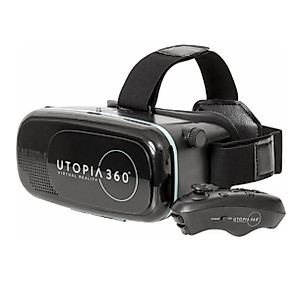 Emerge Tech EUVRC Utopia 360Degree Virtual Realty Headset with Bluetooth Controller, Black