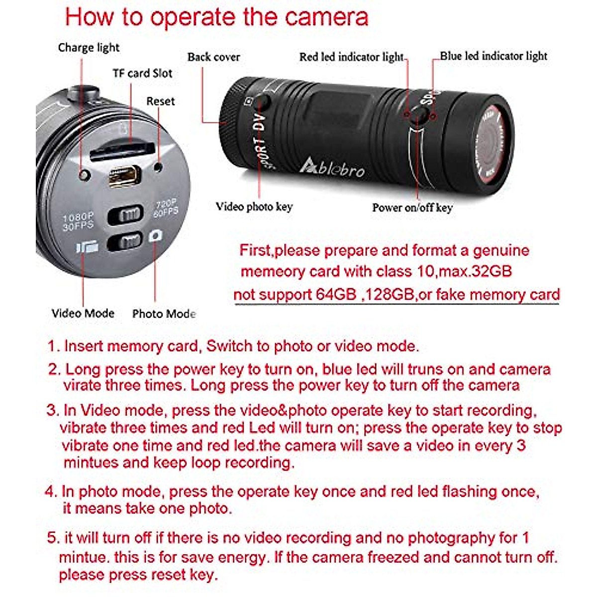 Shotgun Camera,1080P Full HD Sports Action Video Camera for Clay Shooting and Hunting Helmet Cam Body Mounted Cameras Hunting Action Camera Under Scope Rail Mount Airsoft Gun Cam