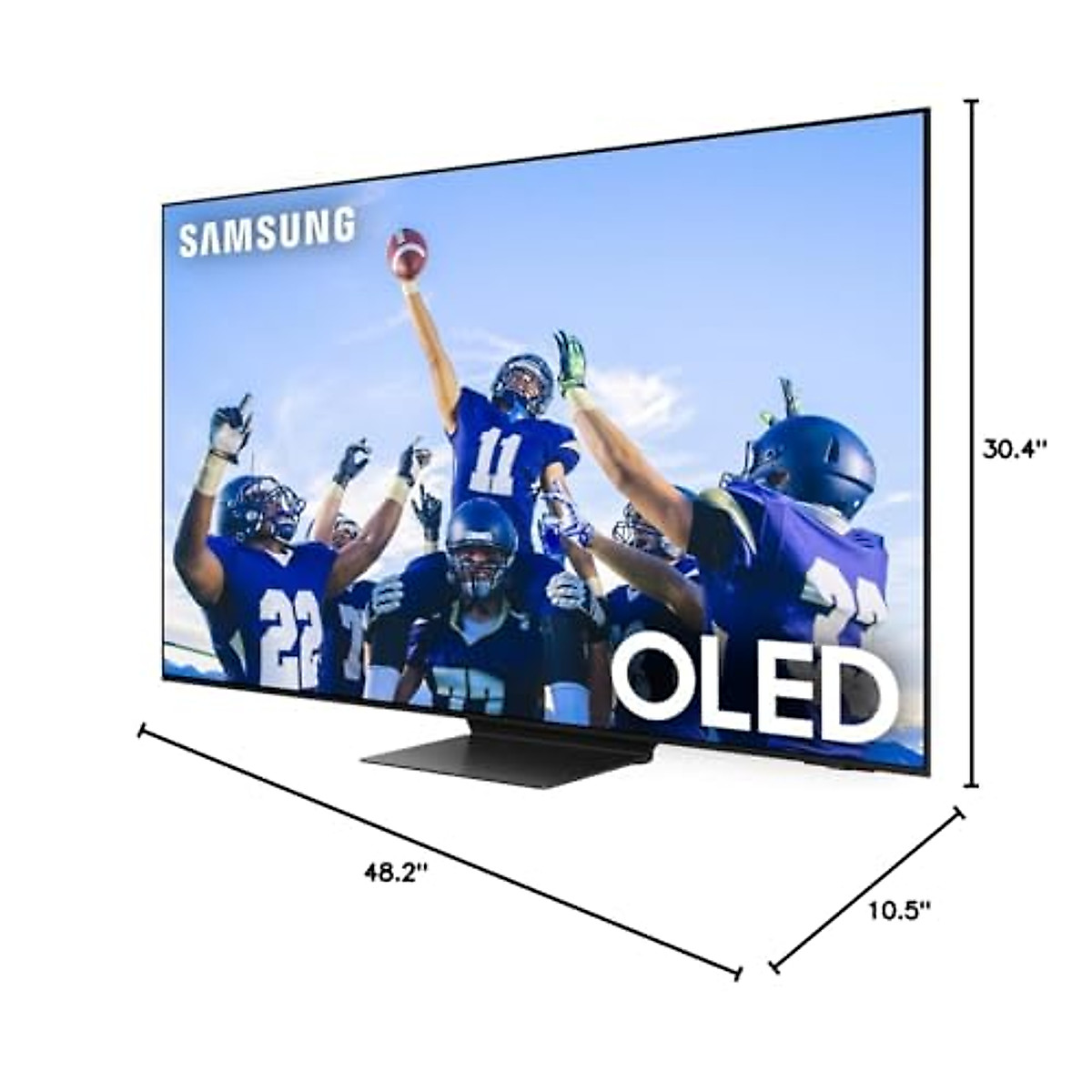Samsung QN55S95CAFXZA 55" Ultra Slim 4K Quantum HDR OLED Smart TV with a Blueberry 2.25M 18G 4K-8K HDMI Digital Cable (2023)