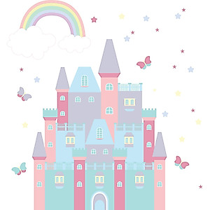 Giant Castle Wall Decal for Girl's Bedroom or Nursery - Kids and Stickers