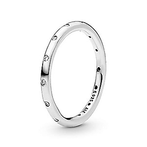 PANDORA Droplets Ring, Sterling Silver, Cubic Zirconia, Size 7