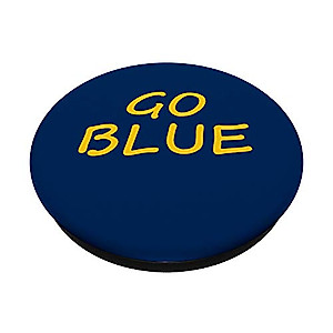 Michigan Go Blue PopSockets PopGrip: Swappable Grip for Phones & Tablets