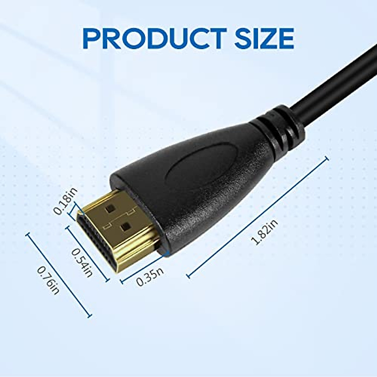 UCEC 4k Full HDMI to Full HDMI Coiled Cable for Atomos Compatible for Ninja Star Recorder(11.8 inch-17.7 inch)