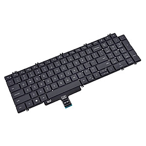 Replacement Keyboard for Dell Latitude 5520 5530 5540 5521 5531, Precision 3560 3570 3580 3561 3571 3581 Laptop with Backlit US Layout P/N: N7N16 0N7N16