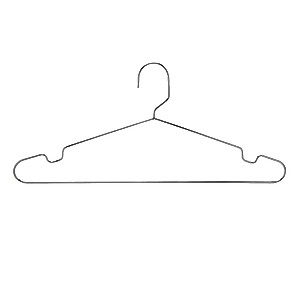 Metal Coat Hangers, Strong Heavy Duty Stainless Steel Wire Hangers 10 Pack, Clothes Hangers for Closet Clothing Shirt Suit Pant, 15.7 Inch
