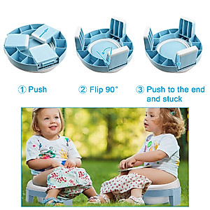 Portable Potty for Toddler Travel, Portable Toddler Potty, Potty Training Seat, Kids Toilet, Go Potty With Storage Bag & Toilet Brush