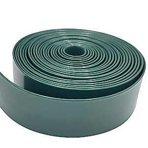 LukLoy 2" Wide Vinyl Straps for Patio Chairs Repair 20ft Long Patio Garden Furniture Replacement Straps with 20 Rivets, Dark Green