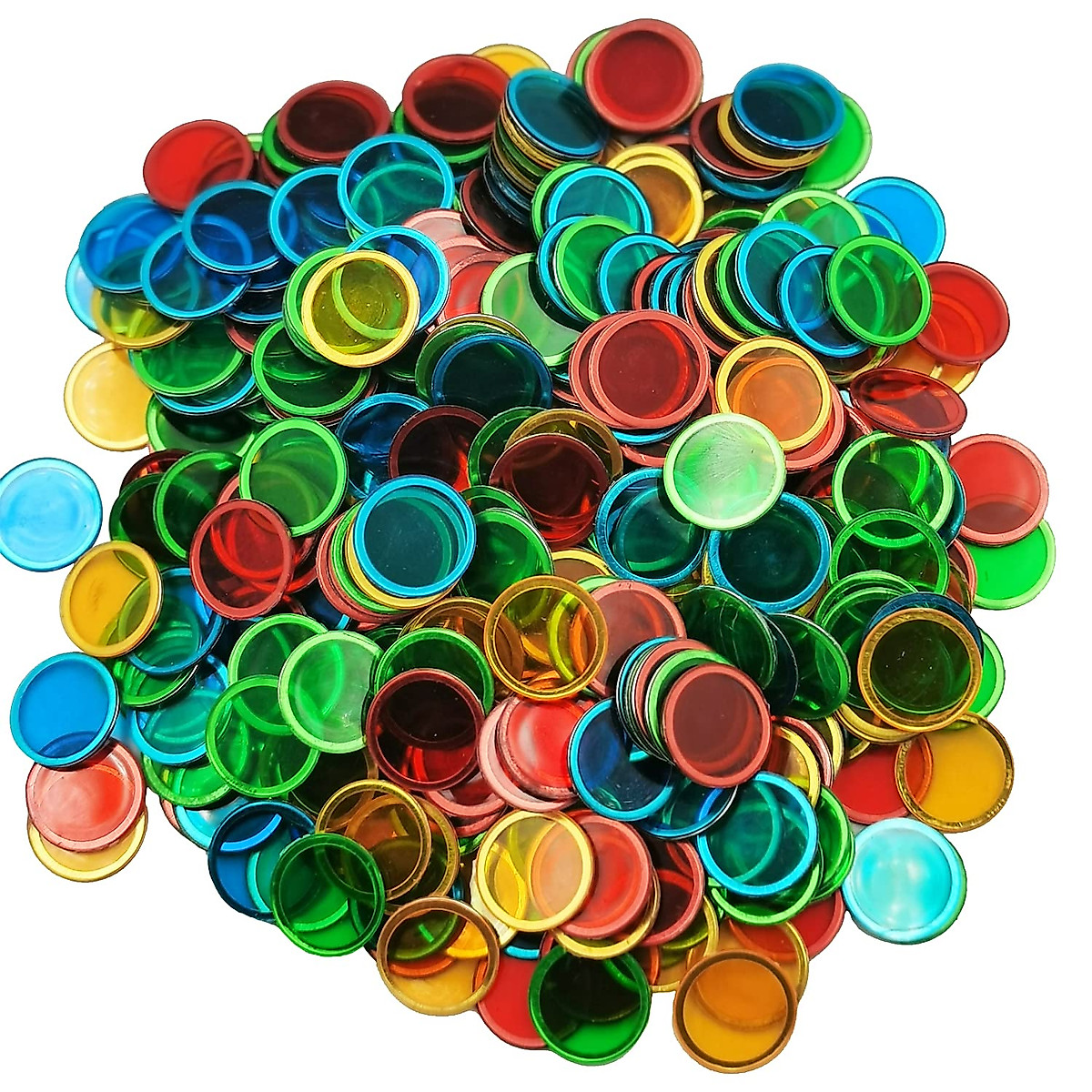 SEETOOOGAMES Magnetic Wand Bingo Chip Set - 400 Metal Chips with 4 Pack Magnetic Wands for Classroom, Science Learning, Counting, Family Game Night Activities