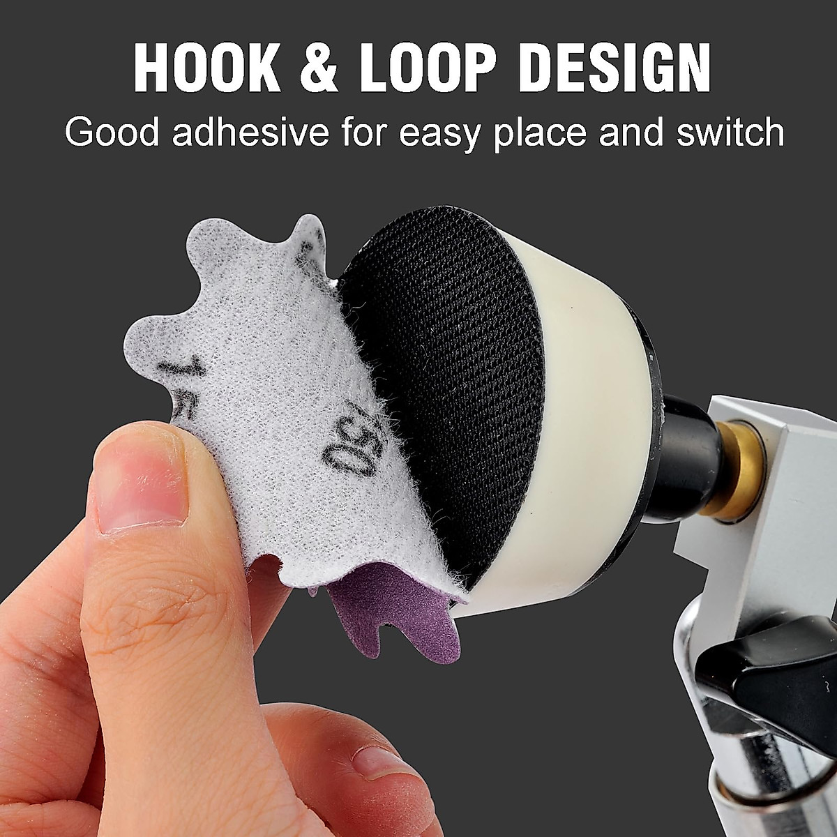 MAXMAN Sanding Discs 2 Inch 80Pcs, Wet Dry Hook and Loop Flex Edge Sand Paper, Sandpaper Assortment Grit 80 120 150 240 320 400 600 800, Wavy Sand Paper for Drill and Bowl Sanders, Edge Sanding Tools