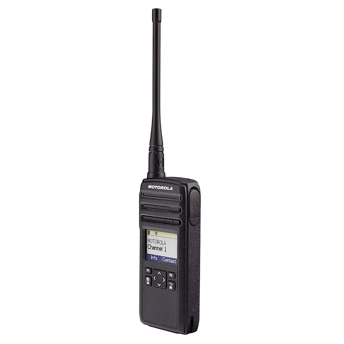 6 DTR600 Digital 900 MHz. License Free Digital Two-Way Business Radios with Display, 6 HKLN4604 Swivel Earpieces & 1 PMPN4465 6 Radio Charger by Motorola Solutions - Intended for Business Use