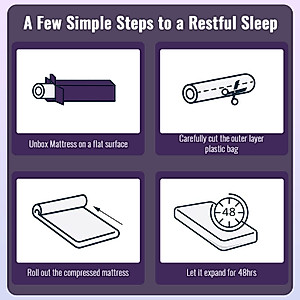 PayLessHere 5 Inch Queen Memory Foam Mattress/Cooling Gel Bamboo Charcoal Infused Mattress/Medium Firm Mattresses/CertiPUR-US Certified/Bed-in-a-Box/Pressure Relieving Queen Size,White