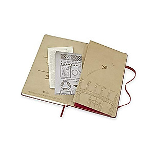 Moleskine Limited Edition Harry Potter Notebook, Hard Cover, Large (5" x 8.25") Ruled/Lined, Bordeaux Red (Book 6) 240 Pages