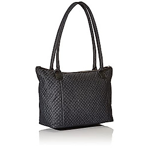 Vera Bradley Women's Denim Carson East West Tote Bag, Denim Navy, One Size