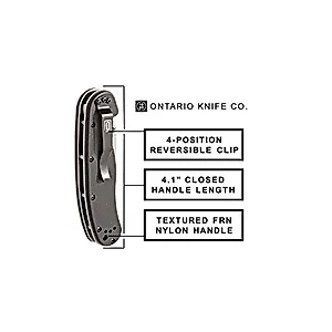 Ontario Knife Company Rat Ii Sp-Black Folding Knife, 7Inches