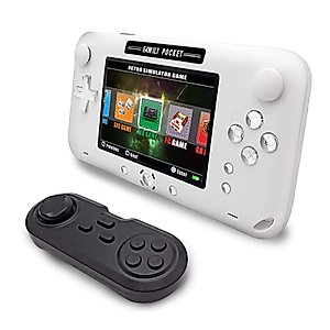 Handheld Games Console Built-in 2000 Classic Games 4 Inch Screen Retro Game Player Electronic Travel Games Support TV and 2 Players for Kids Adults