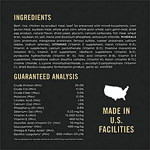 Purina Pro Plan High Protein Small Breed Dog Food, Shredded Blend Beef & Rice Formula - 6 lb. Bag