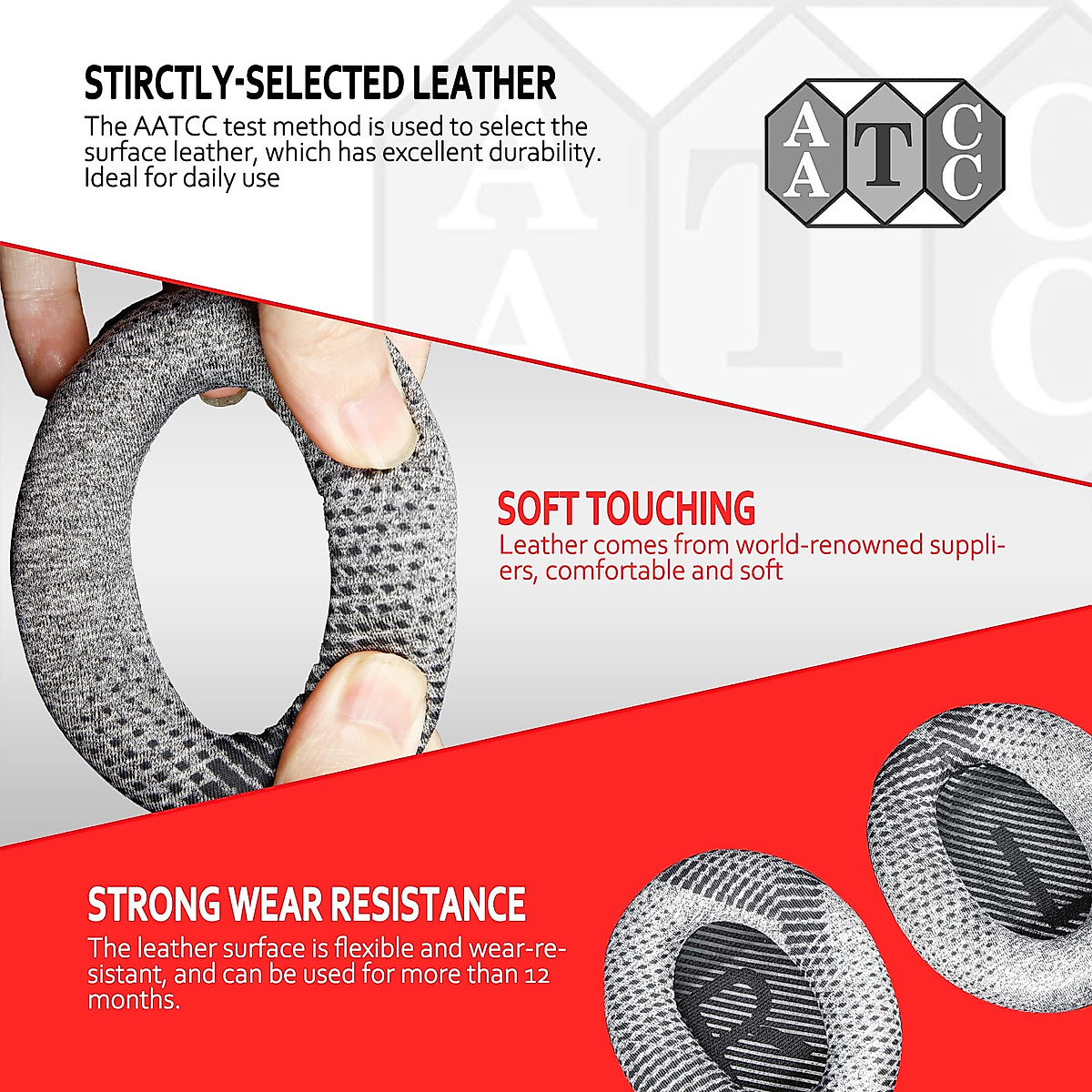 Professional Bose Headphones Replacement Ear Pads, Fits Bose QuietComfort 35 ii/QC35/QC25/QC2/QC15/Ae2/Ae2i/Ae2w/SoundTrue & SoundLink(Over-Ear) by Krone Kalpasmos– Black Scrims