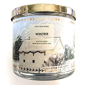 White Barn Bath & Body Works Candle Winter 3 Wick Scented Candle 14.5 oz