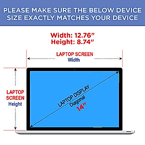 Artemis Shields Matte Anti Glare Premium Screen Protector for ASUS ROG Zephyrus 14 Inch FHD 144Hz Gaming Laptop - GA401QM-G14.R73060 2 Pack