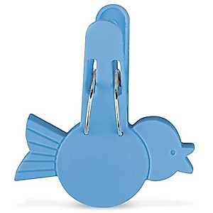 Collections Etc Multipurpose Colorful Sealing Bird Clips - Set of 24