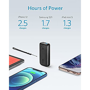 Anker Portable Charger, 10000mAh Power Bank with USB-C Power Delivery (25W), PowerCore 10000 Redux for iPhone 13/12/11 / Mini/Pro/Pro Max/XR/XS, Samsung S21 / S20, Pixel 4 / 4XL, iPad Mini, and More