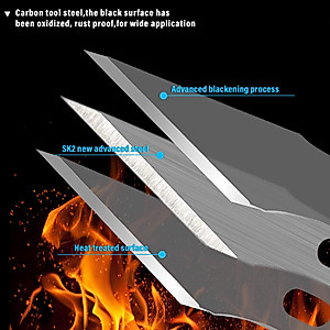 EHDIS Precision Craft Knife Blades 11# Knife Blades Refill Hobby Art Blades Cutting Tool with Storage Case for Craft, Hobby, Scrapbooking, Stencil (100)