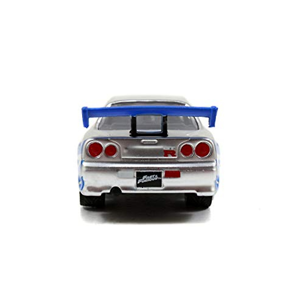 Jada Toys Fast & Furious 1:55 Brian's 2002 Nissan GT-R R34 Build N' Collect Die-cast Model Kit, Toys for Kids and Adults, Blue