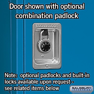 Salsbury Industries 61358BL-U Single Tier 36-Inch Wide 5-Feet High 18-Inch Deep Unassembled Standard Metal Locker, Blue