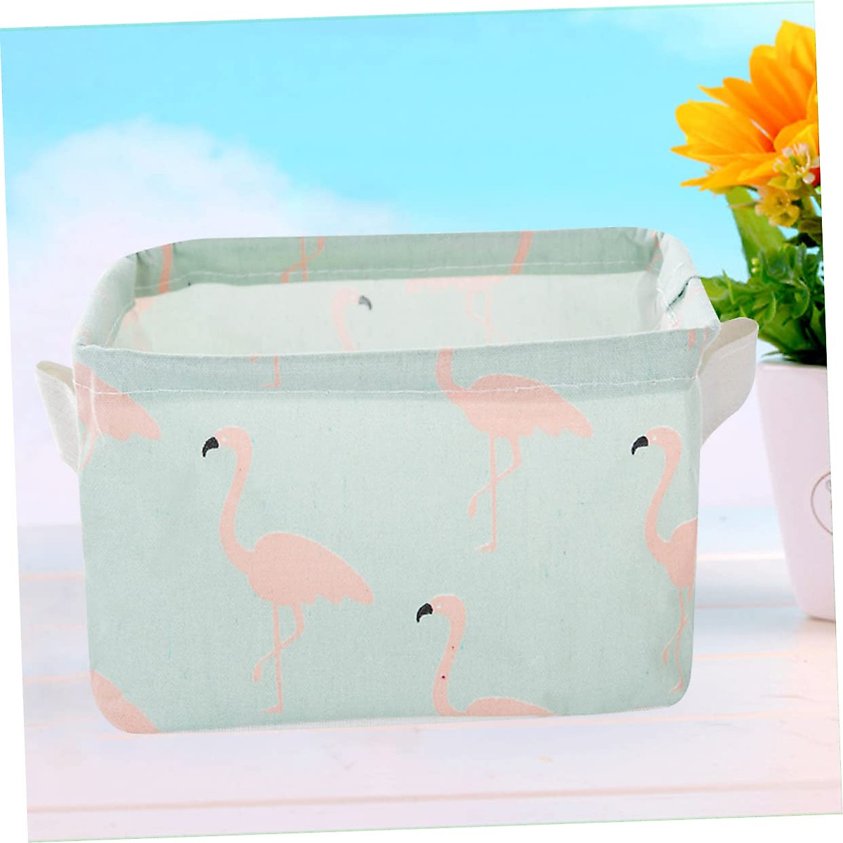 Zerodeko Fabric Organizer Bins Organizer Baskets Collapsible Storage Bins Finishing Basket Foldable Fabric Storage Bins Foldable Storage Cubes