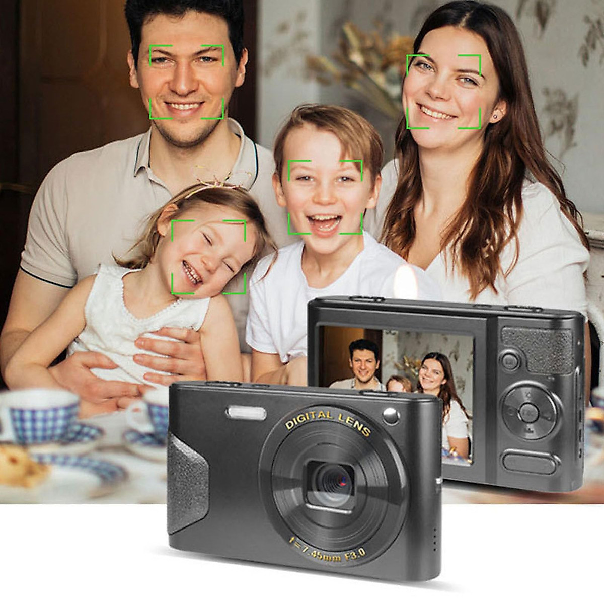 Digital Camera, HD Digital Camera 1080P for Photography (Black)