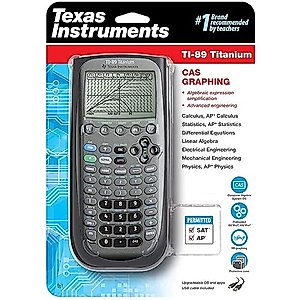 TI-89 Titanium Programmable Graphing Calculator, Sold as 1 Each