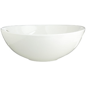 10 Strawberry Street Whittier 13.5"/96 Oz Handled Bowl, White