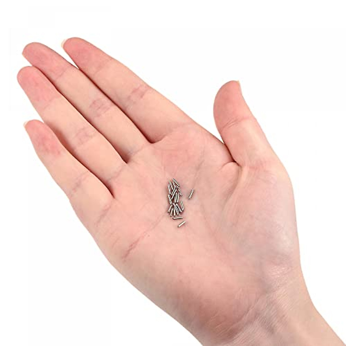 uxcell 0.6x6mm Dowel Pins, 100pcs 304 Stainless Steel Round Head Flat Chamfered End Dowel Pin Bunk Bed Pins Shelf Pegs Support Shelves Fasten Elements