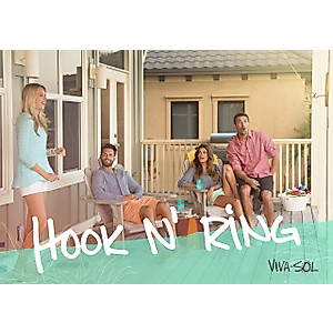 Triumph Sports Viva Sol Premium Bamboo Walnut Finish Hook and Ring Target Game for Use Indoors and Outdoors , 8.00 x 8.00 x 1.00"