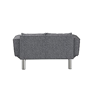 Serta Marin Convertible Sofa, Charcoal