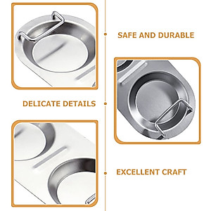 Cabilock Stainless Steel Spoon Rack Ladle Rest Chopsticks Pillow Pot Spoon Holder Cutlery Stand Pan Lid Holder Gold Spoon Rest Utensils Rest Utensil Holder Household Cutlery Rack