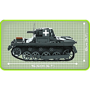 COBI 2534 Panzer I Ausf.A Building Blocks, Grey, Multicolor