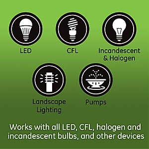 Enbrighten Z-Wave Plus Smart Outdoor Switch, 1-Outlet Plug-In (2nd Gen.), Weather-Resistant, Works with Alexa, Google Assistant, for Landscape & Seasonal Lighting, ZWave Hub Required, 14298,Black