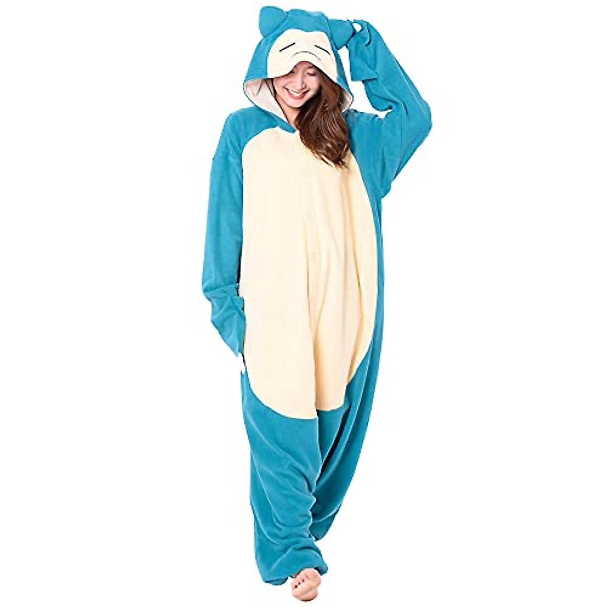 SAZAC Kigurumi - Pokemon - Snorlax - Onesie Jumpsuit Halloween Costume