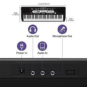 Alkmaar, 61-Key Portable Keyboard (BST8602)